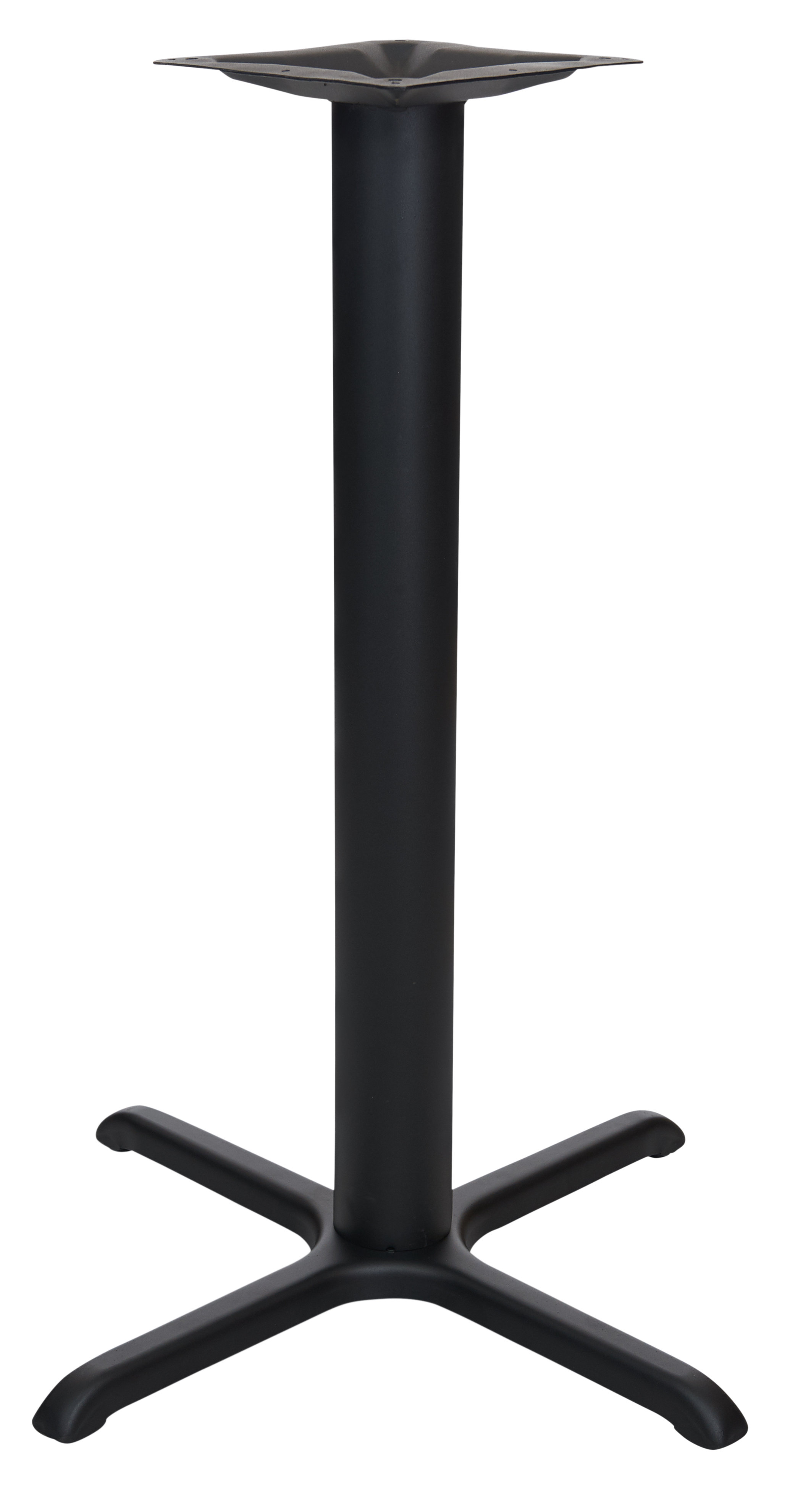 BFM Seating STB Black 30x30" Cross Indoor Bar Height Table Base 4" Column - Wayfair Canada